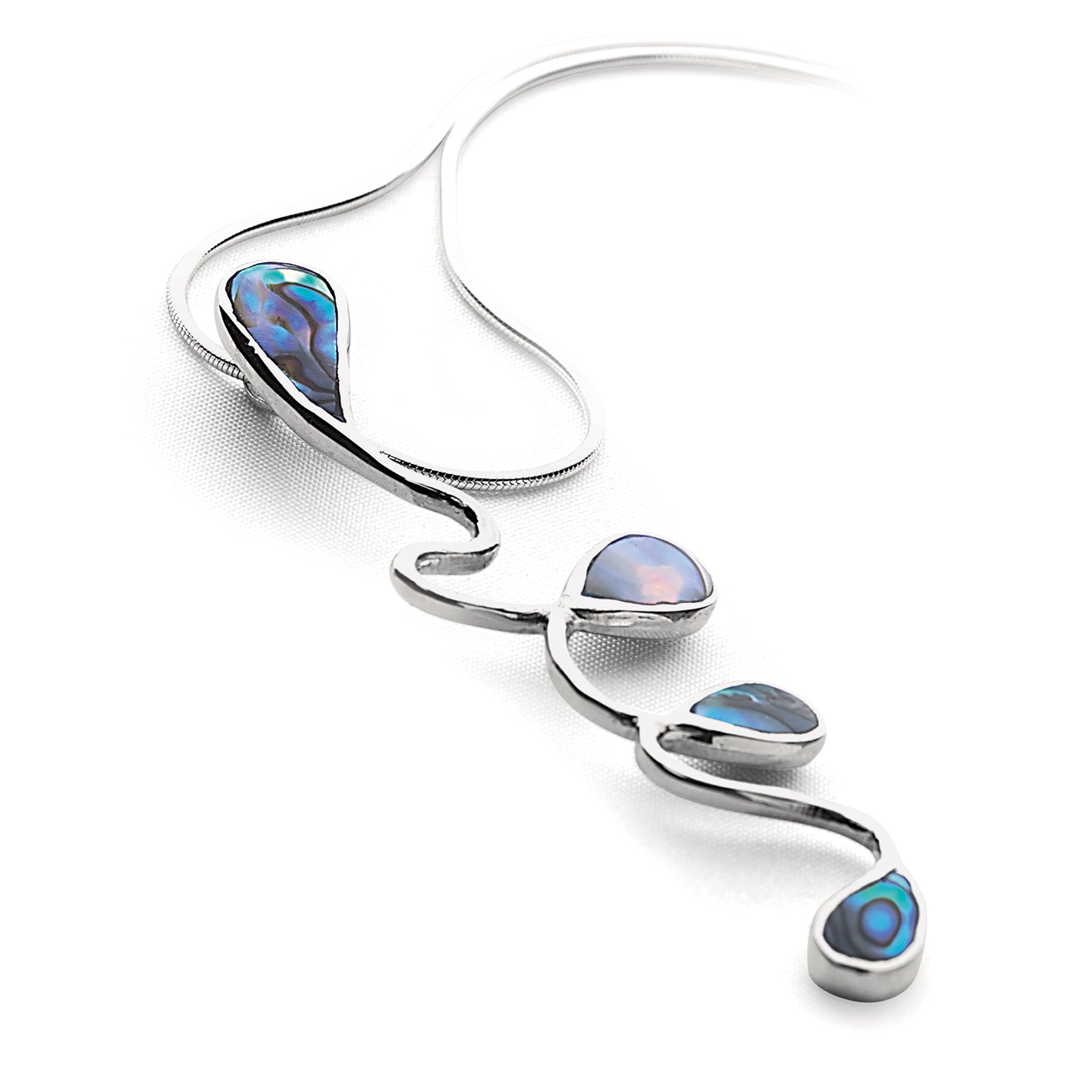 Exotic Waterfall Pendant (P7471) | 925 Silver Abalone Shell Pendant ...